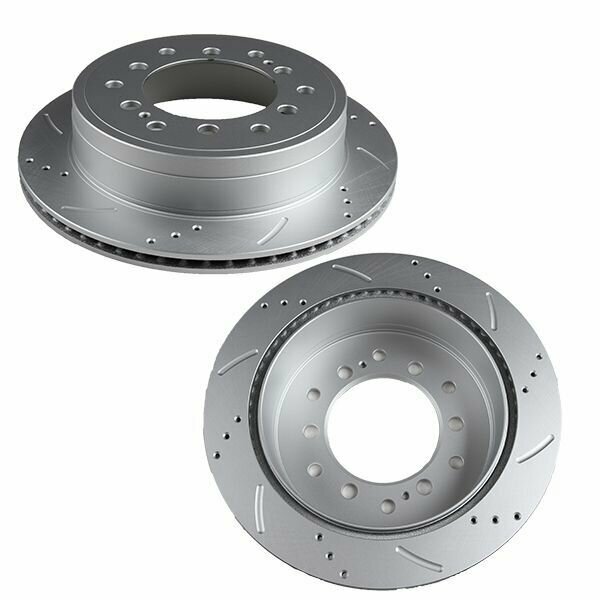 Диск тормозной, перфорированный, вентилируемый, задний, левый Seiken для Toyota 4Runner FJ Cruiser Fortuner Land Cruiser Prado оем 42431-60311