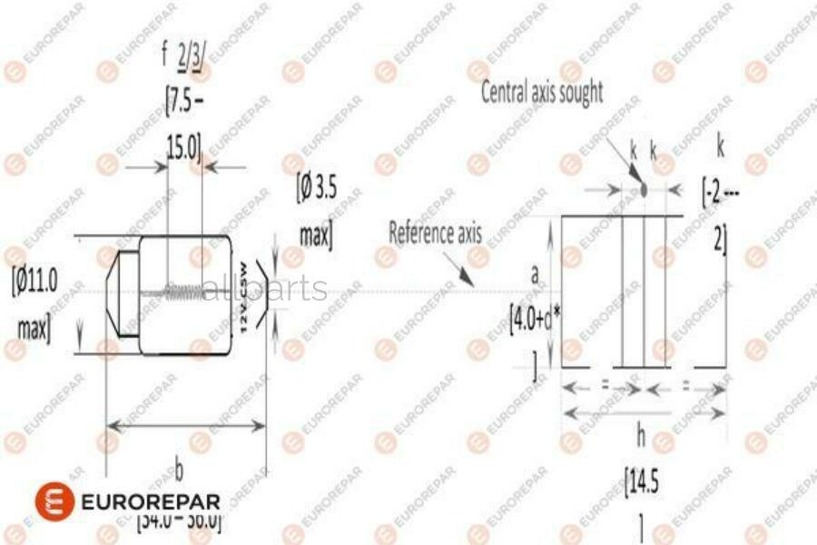 EUROREPAR 1616430780 Лампа накаливания C5W 12V 5W SV8.5-8