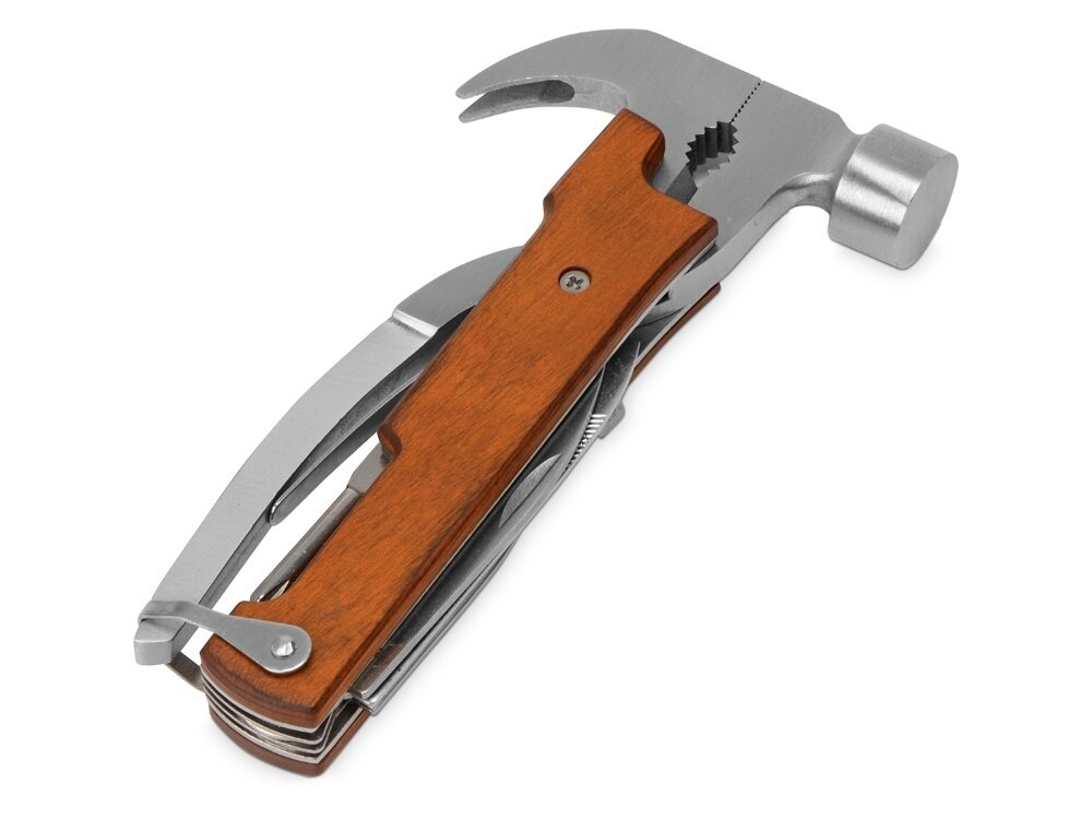 Мультиинструмент с молотком "Bro" Oasis, в чехле, коричневый