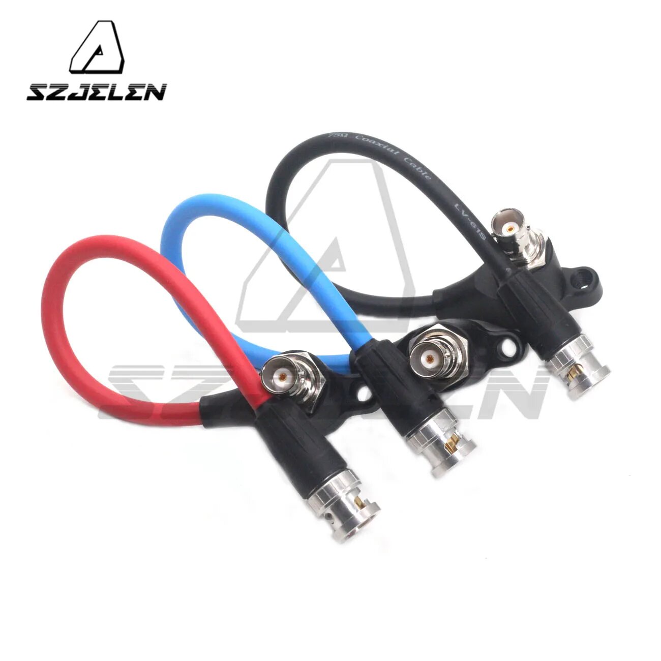 SZJELEN SDI Protector гальванический изолятор 75 Ом 20cm, elbow, черный