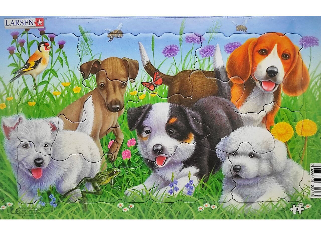 Пазл Larsen «Щенята», в ассортименте, 8 эл. CU4