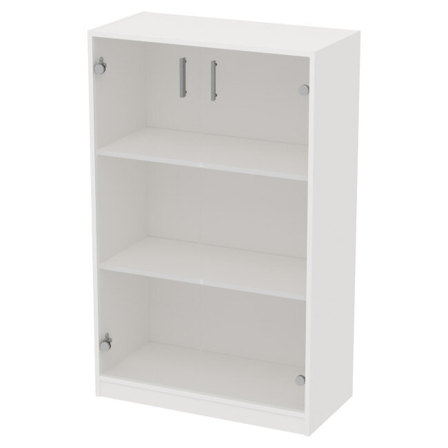 Шкаф Меб-фф Офисный шкаф СБ-60+А-5+С-28М проз цвет Белый 77/37/123 см