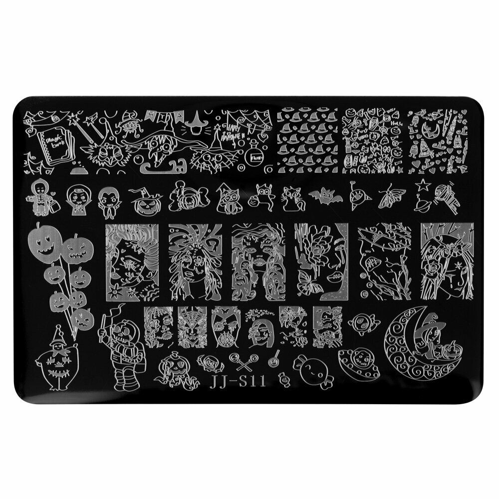 Трафарет для стемпинга металлический, 9,5x14,5см IRISK NEW (046 JJ-S11)