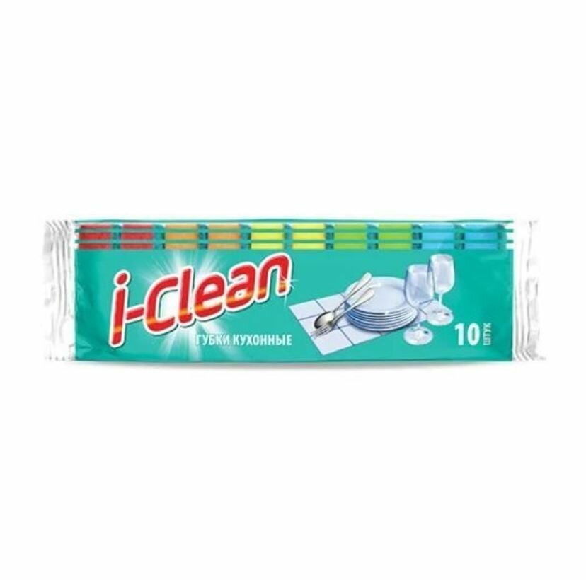 ROMAX Губки кухонные I-Clean, 10 шт, 2 уп