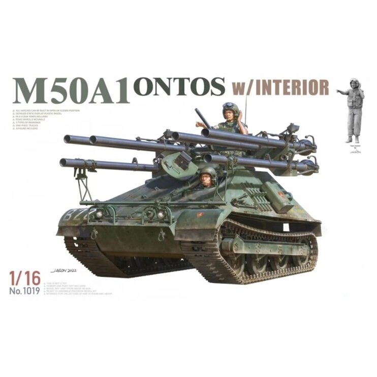 1019 1/16 САУ M50A1 ONTOS w/INTERIOR (1/16)
