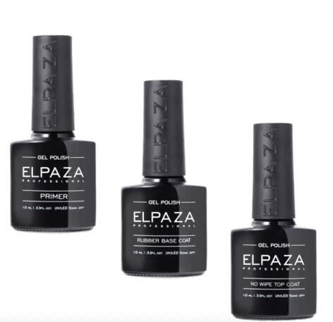 Elpaza Набор (Pimer, Rubber Base, Top без липкого слоя), 10 мл