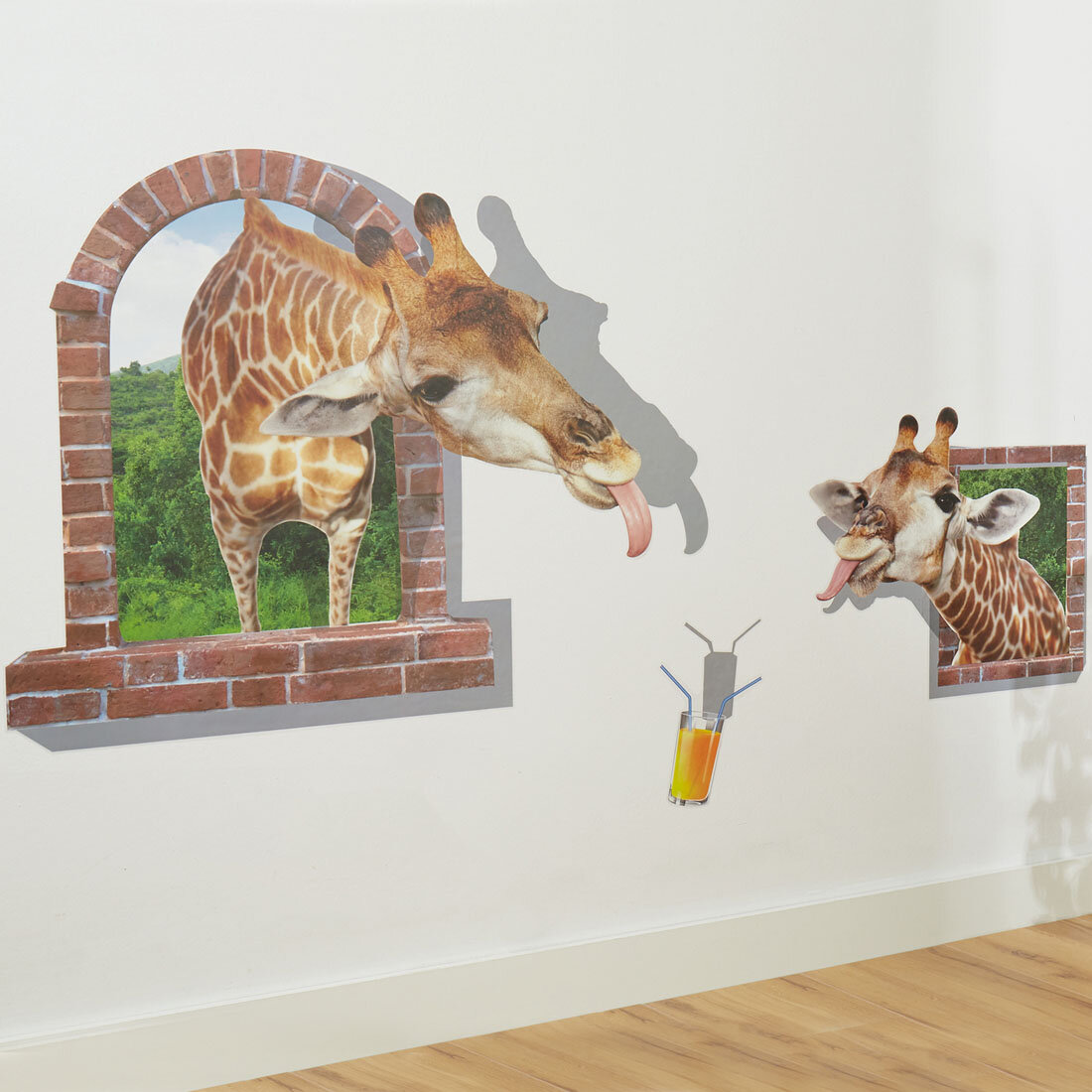 Настенный 3D стикер "Жираф"