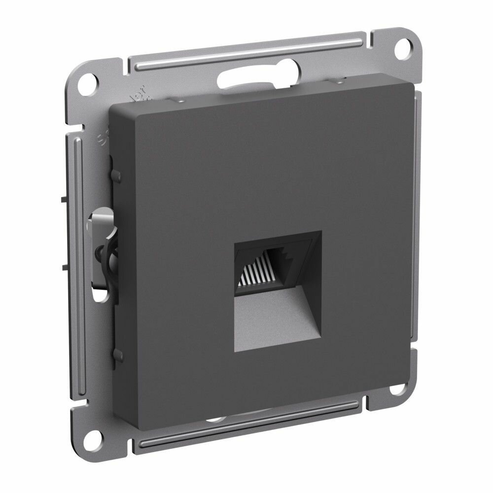 Systeme Electric AtlasDesign Базальт Розетка компьютерная RJ45, кат. 5Е, механизм ATN001483