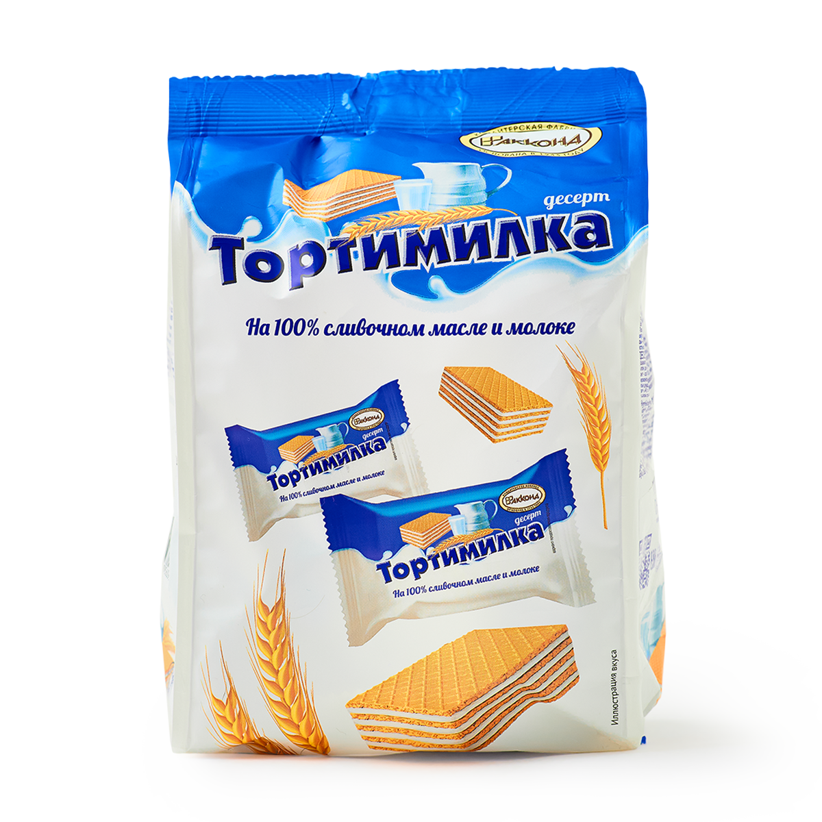 Вафли "Акконд" Тортимилка, сливочный вкус, без искусственных добавок, 250 г