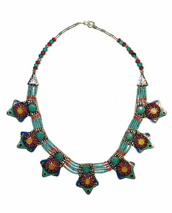 Колье, искусственный камень