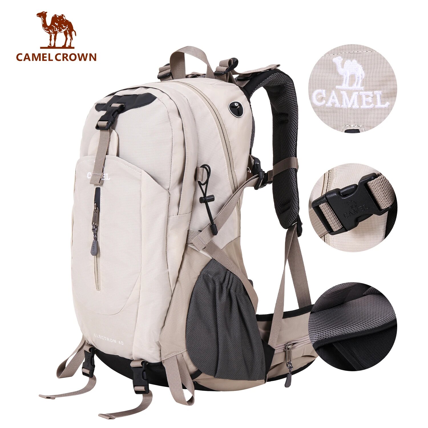Рюкзак Camel Crown 40л, хаки