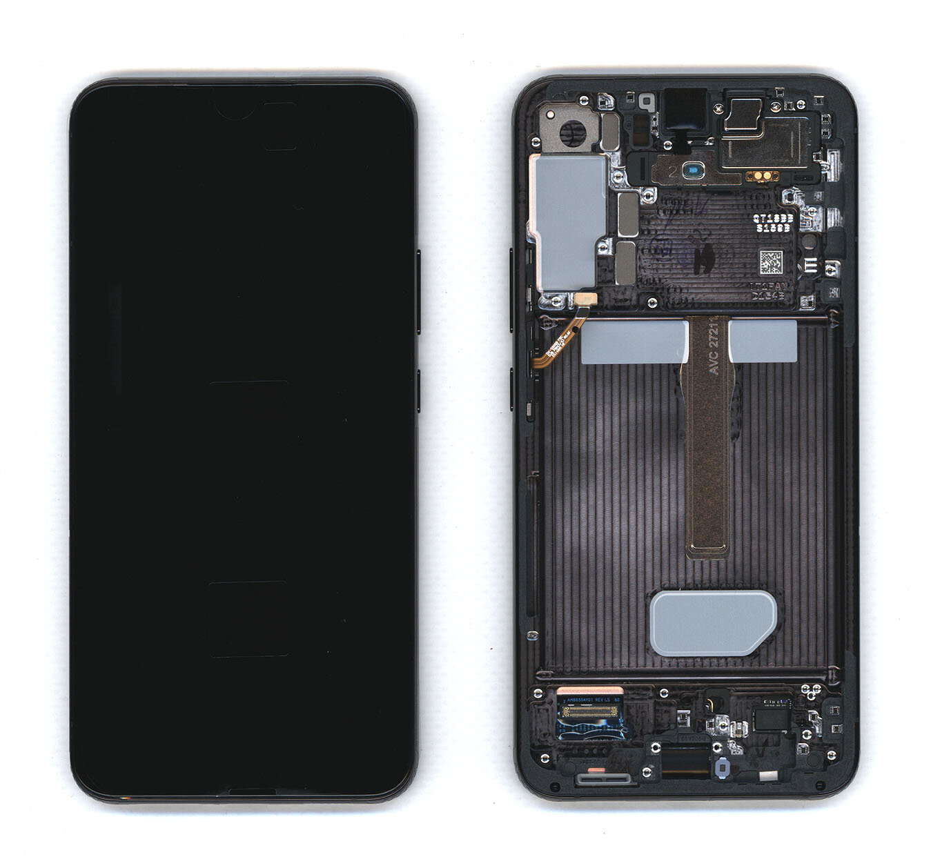 Дисплей для Samsung Galaxy S22 Plus SM-S906B в сборе с тачскрином ServicePack черный (GH82-27500A)