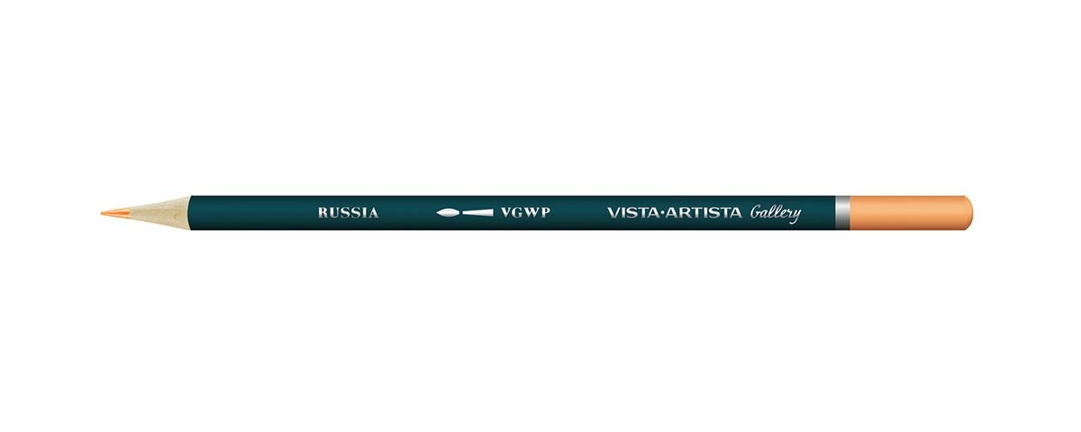 Карандаш акварельный художественный 6 шт."VISTA-ARTISTA" "Gallery" VGWP заточенный 202 Телесный (Flesh)
