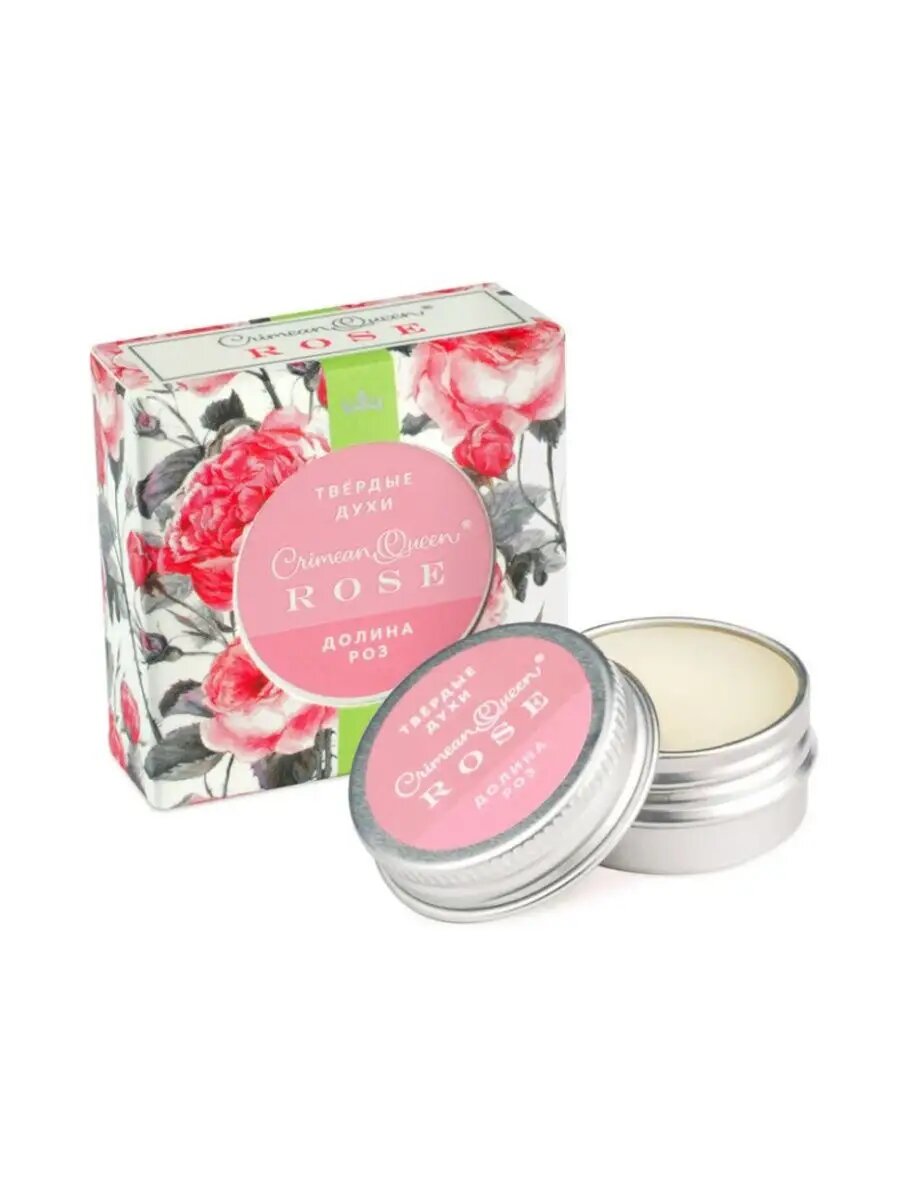 Твёрдые духи натуральные Долина роз 10 г