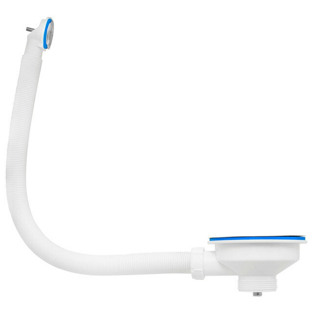 Выпуск для мойки MPF 3.1/2" в сборе универс. с нерж. глуб. чашей, 2 перелива+заглушка