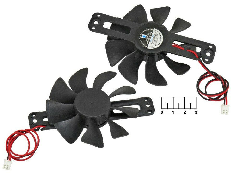 Вентилятор 18V 0.12A 85мм (разъем 2pin) PD-9020MS/TXWF-85 с креплением (разъем 2pin)