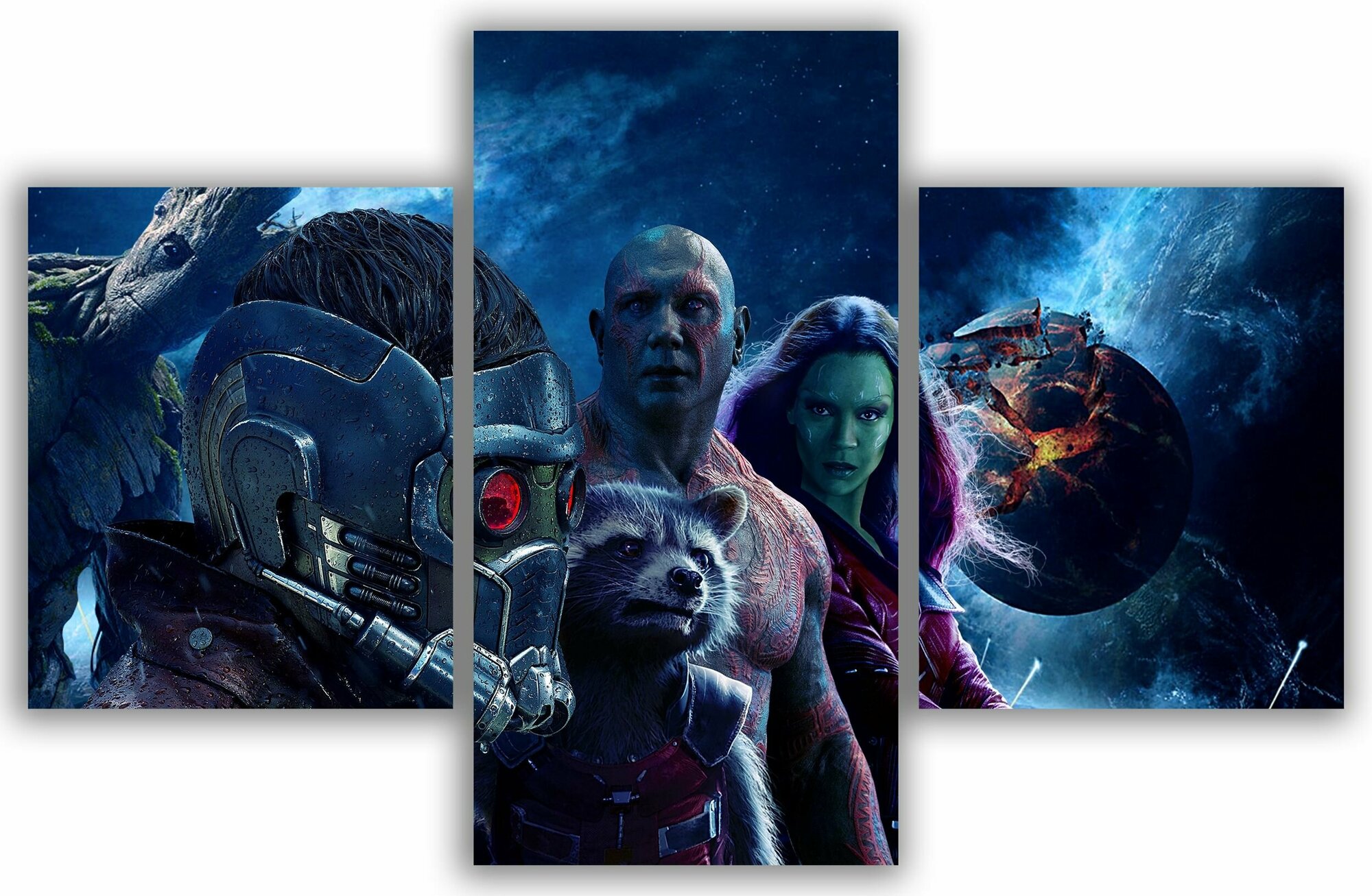 Модульная картина Стражи галактики 120х80