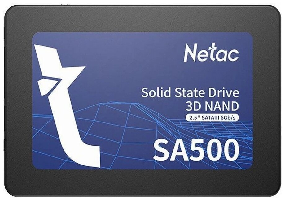 SSD накопитель Netac SA500 2.5 SATA 3D NAND 256GB(NT01SA500-256-S3X)