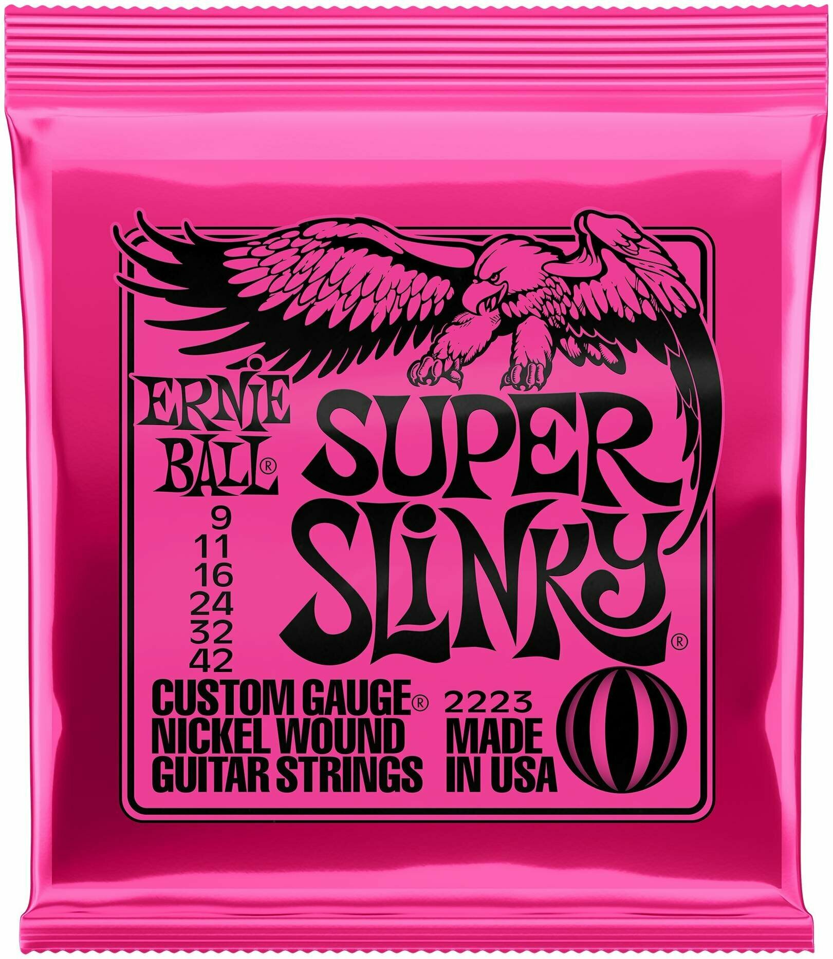 ERNIE BALL 2223 Nickel Wound Slinky Super 9-42 - Струны для электрогитары