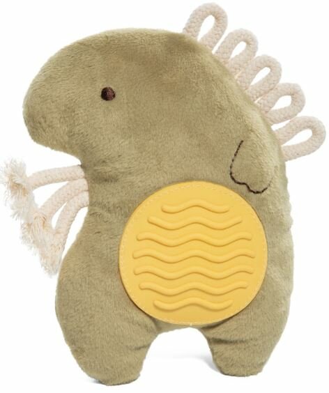 Triol Игрушка для собак мягкая "Динозаврик с тренажером для зубов", 16,5см