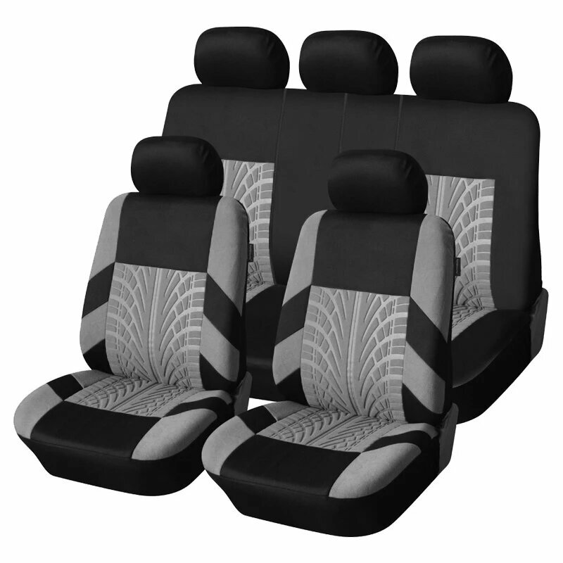 Авточехлы Gray full set, универсальные, комплект на 5 сидений