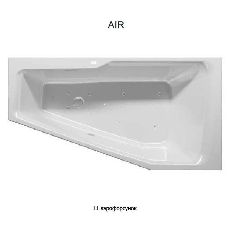 Гидромассажная ванна RIHO RETHINK SPACE AIR 170x90 L