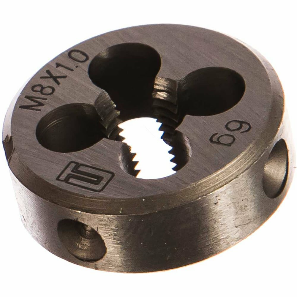 Плашка М8 х 1,0 мм СИБРТЕХ 77019, для нарезания вручную внешней резьбы