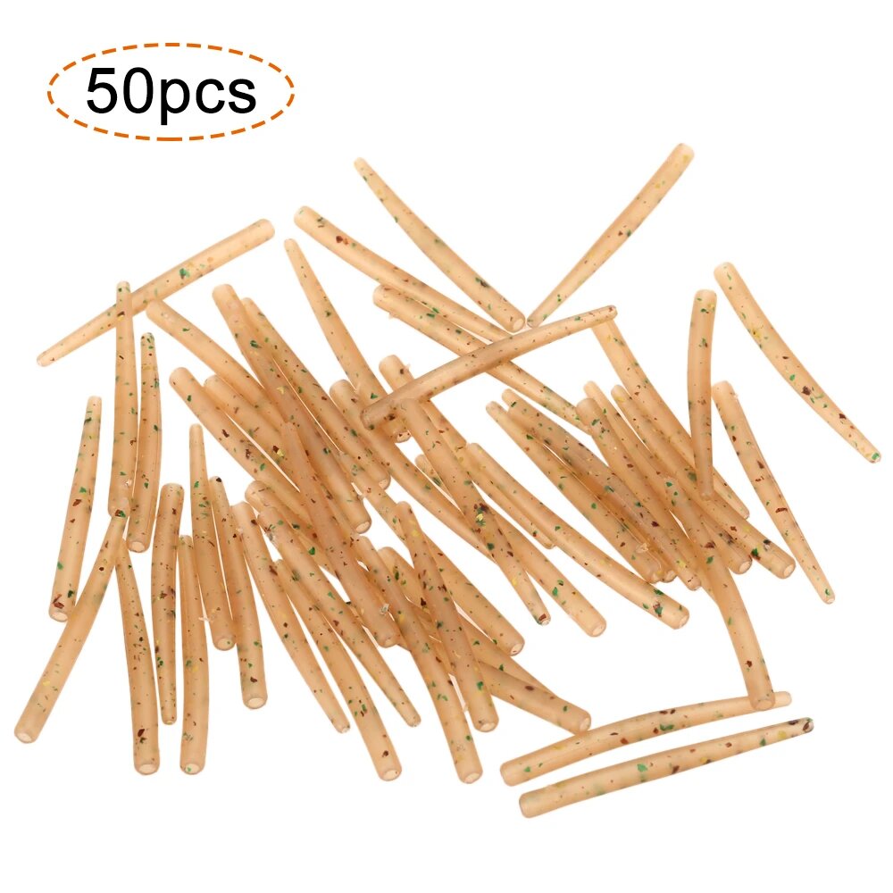 Резиновые втулки для рыболовного крючка 38/54 мм Коричневый, 38mm 50pcs G