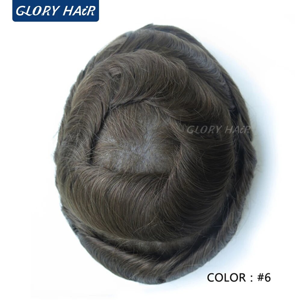 Мужской парик HAIR NATURE из индийских волос 7x9 дюймов