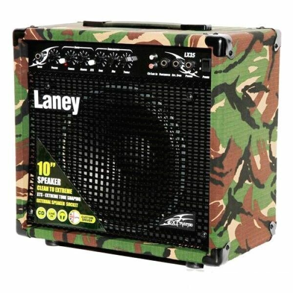 Laney LX35R CAMO Гитарный комбоусилитель 35 Вт, двухканальный, Clean и distortion, металлическая решетка, камуфляж