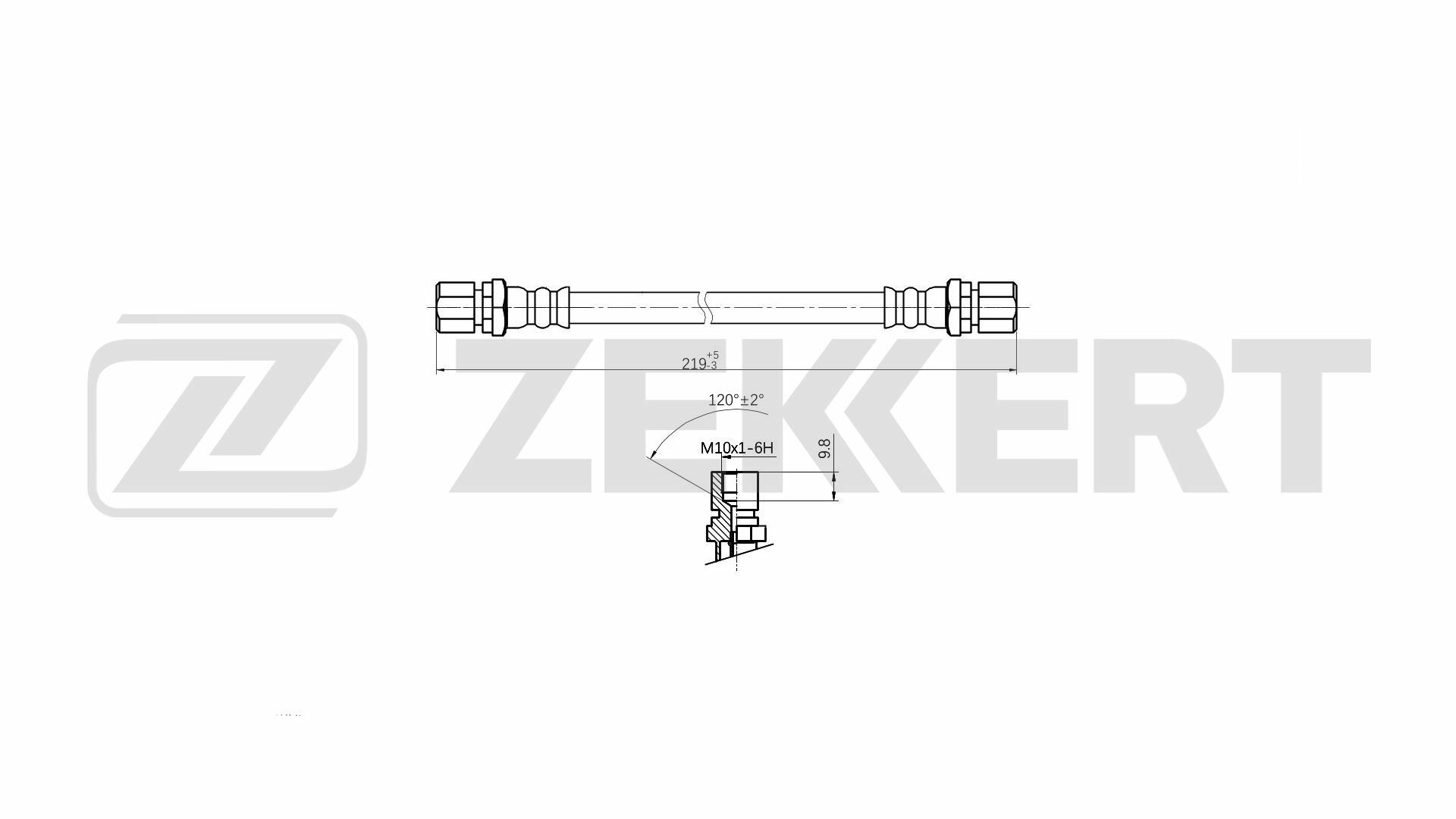 Тормозной шланг ZEKKERT BS-9545