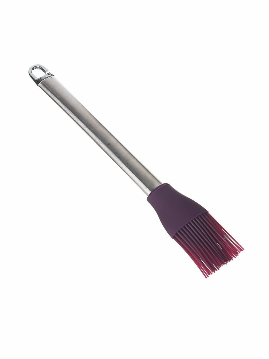 Кисточка кондитерская силиконовая, ручка металлическая