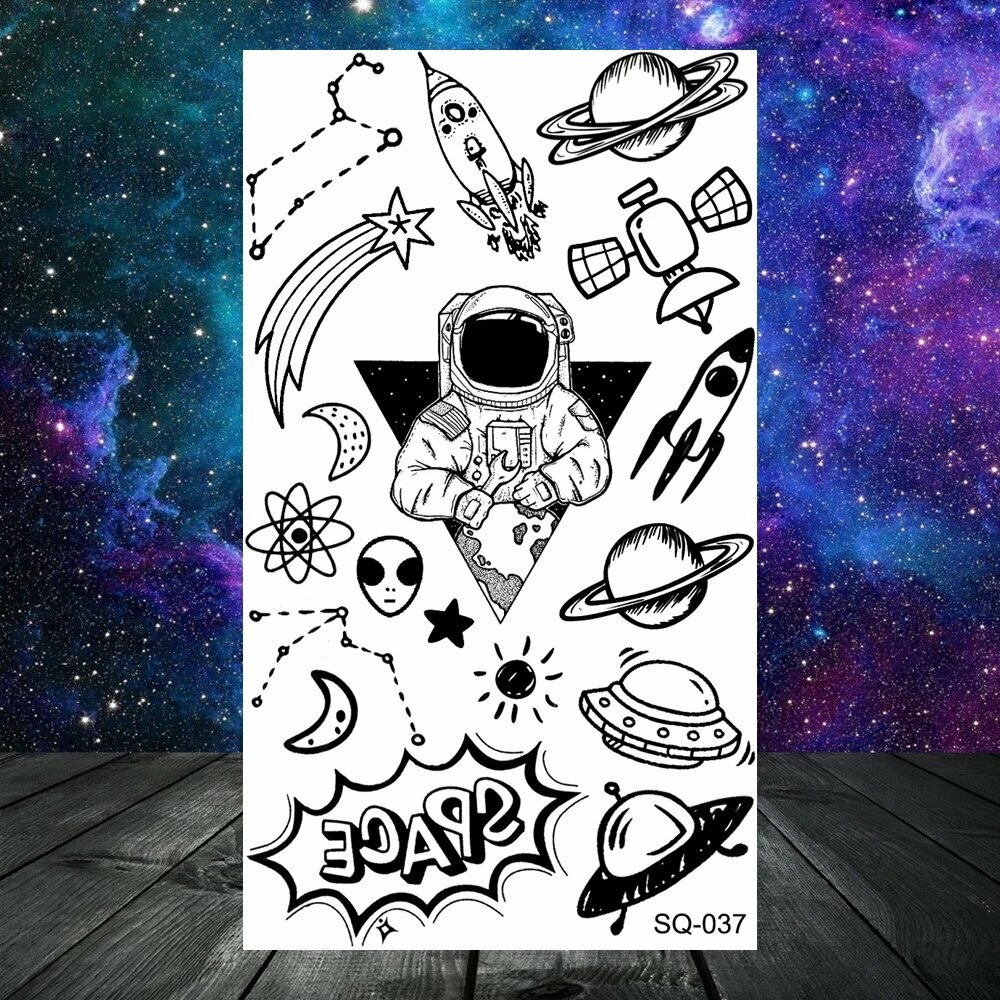 Временные татуировки COKTAK Пиратский череп CSQ037