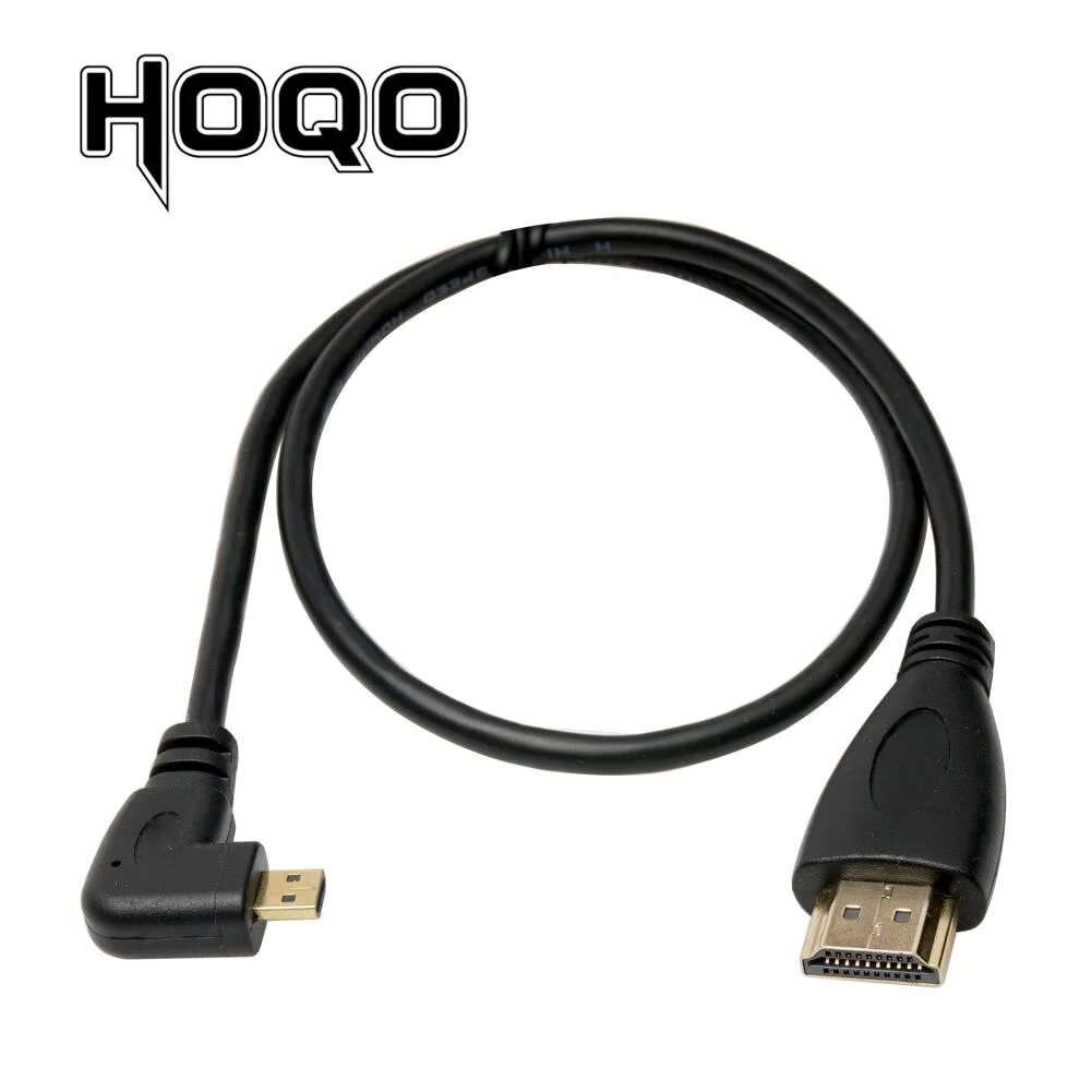 Кабель Micro HD на HDMI 90 градусов для Sony a6400 50см/150см Left, 0.5m