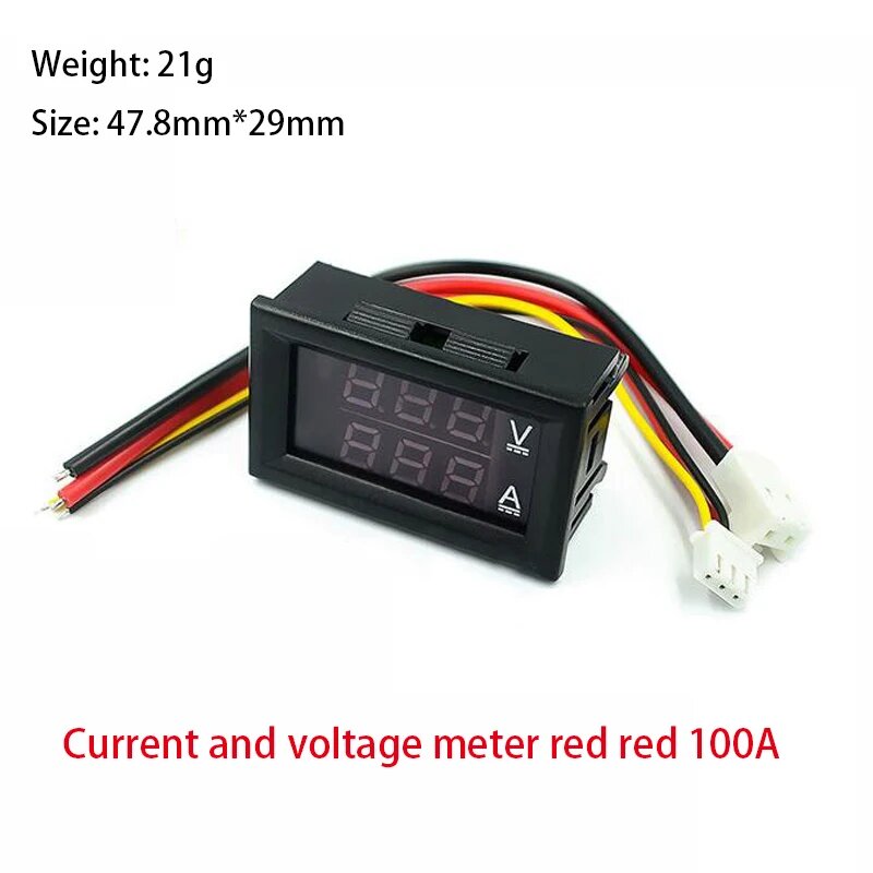 Вольтметр амперметр цифровой Red Red 100A