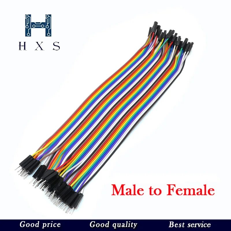 Радужный кабель Dupont Line 10-40 см