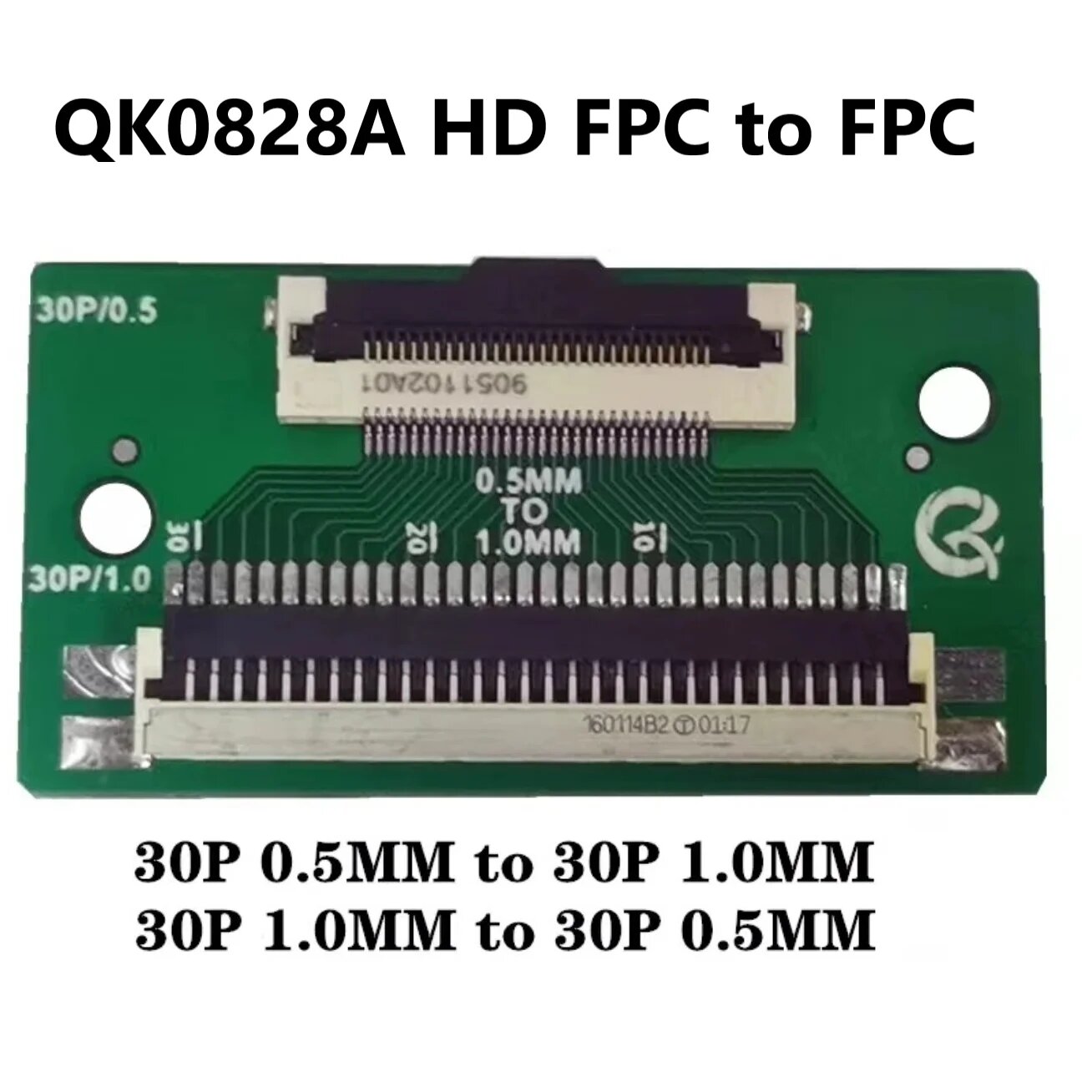 Minstertek Адаптер LVDS 30 контактов для ЖК-телевизоров 1PCS, QK0828A FPC to FPC