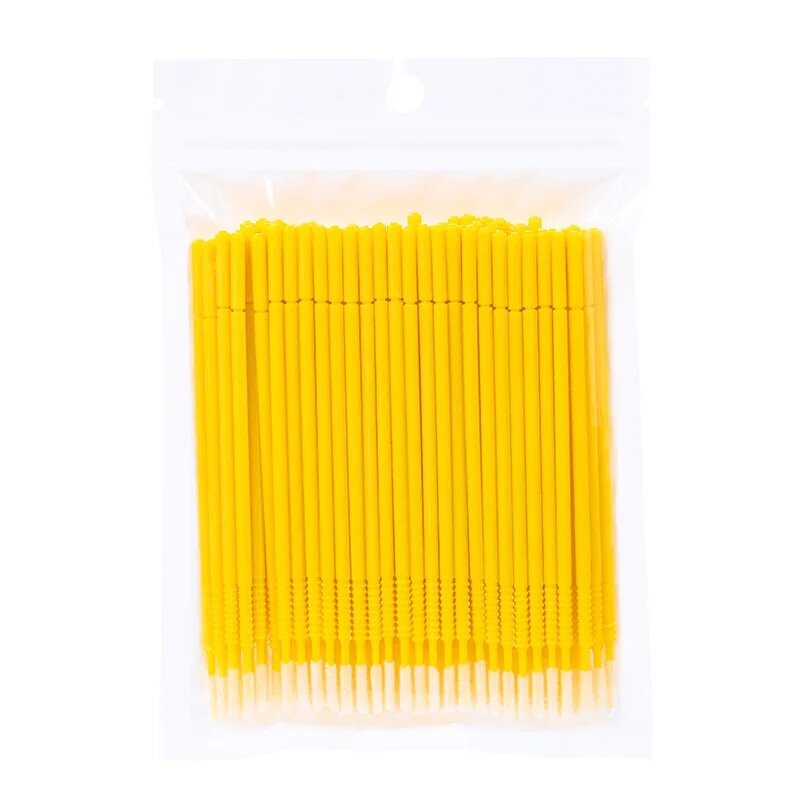 NICOO EYELASH Микрокисти для наращивания ресниц 100 шт. 100pcs yellow