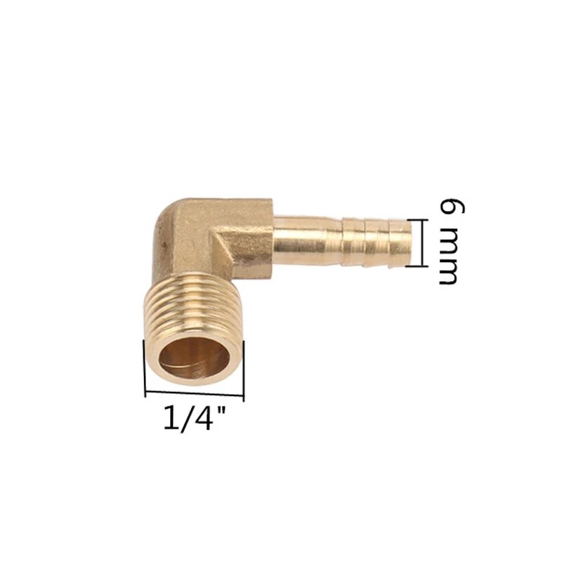 Латунные угловые фитинги Adhere To Fly 6 мм, 8 мм, 10 мм, 12 мм 1I4 inch to 6mm