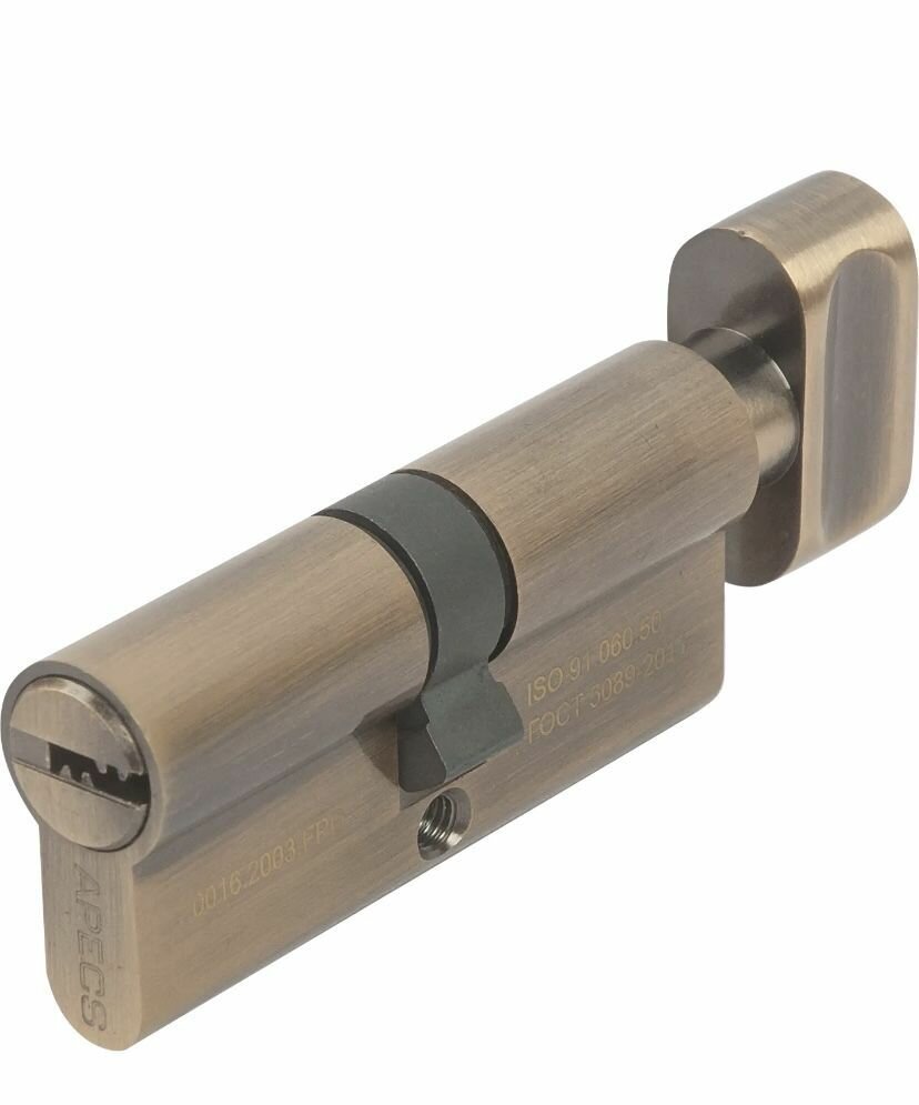 Цилиндровые механизмы Apecs Pro 70-C-AB 70мм, ключ/вертушка, бронза 35/35