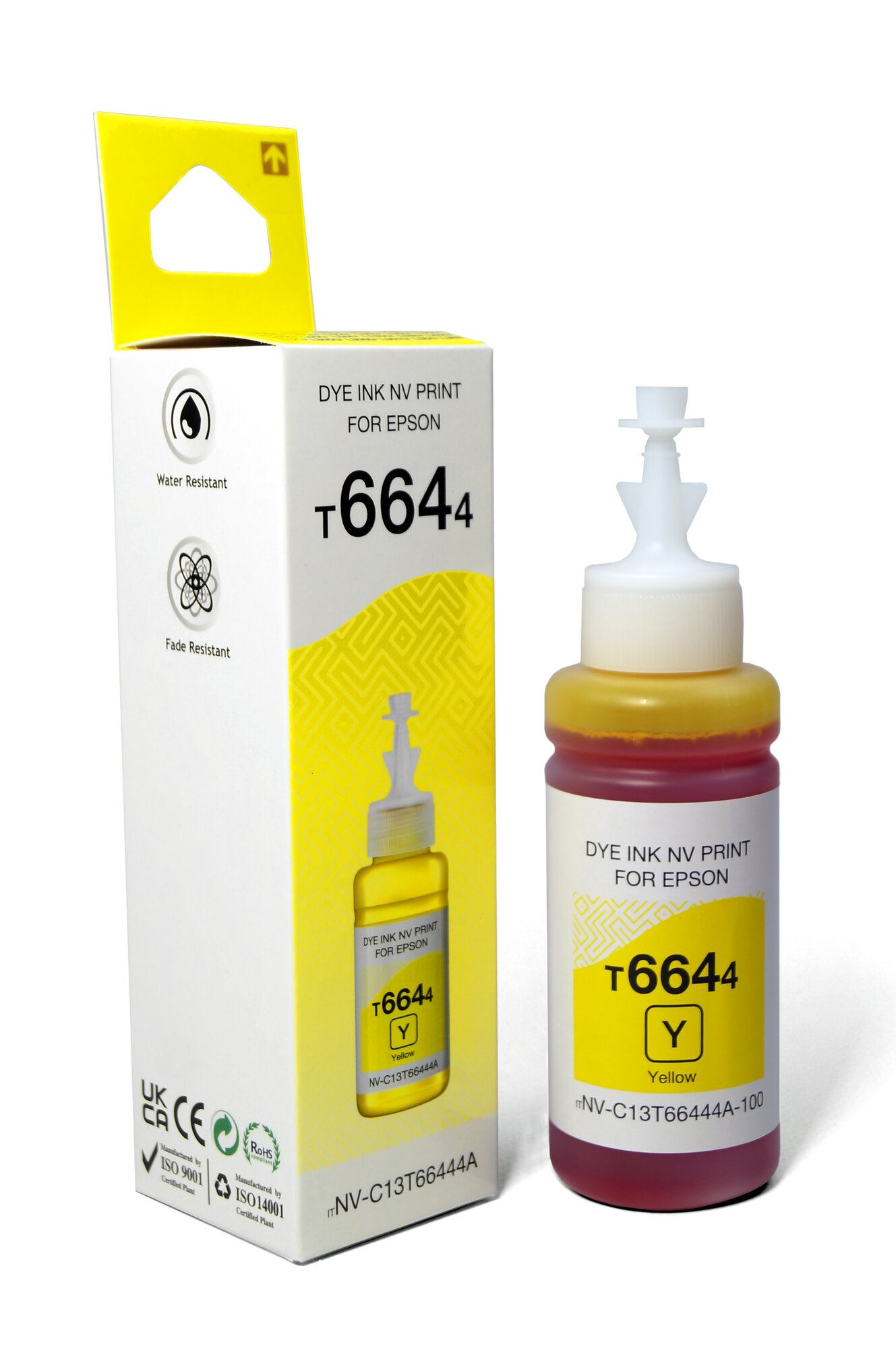 Чернила NV Print T6644 для принтеров Epson (70 ml) Yellow (в коробке) совместимые