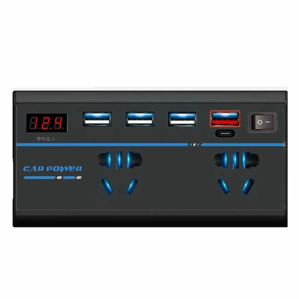 Автомобильный инвертор 12В/24В в 220В