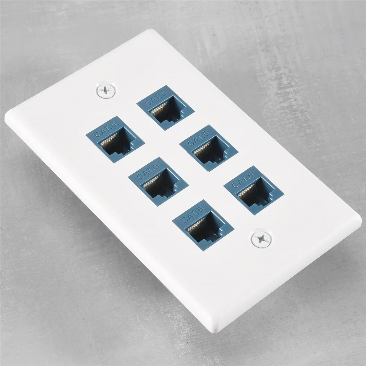 Настенная панель Cat 6 Ethernet 6 портов