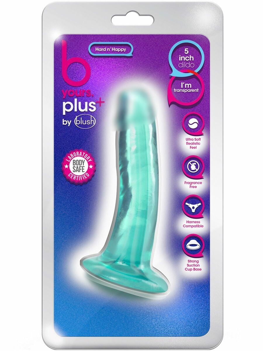 Фаллоимитатор на присоске "Plus Hard N Happy Teal" 12см