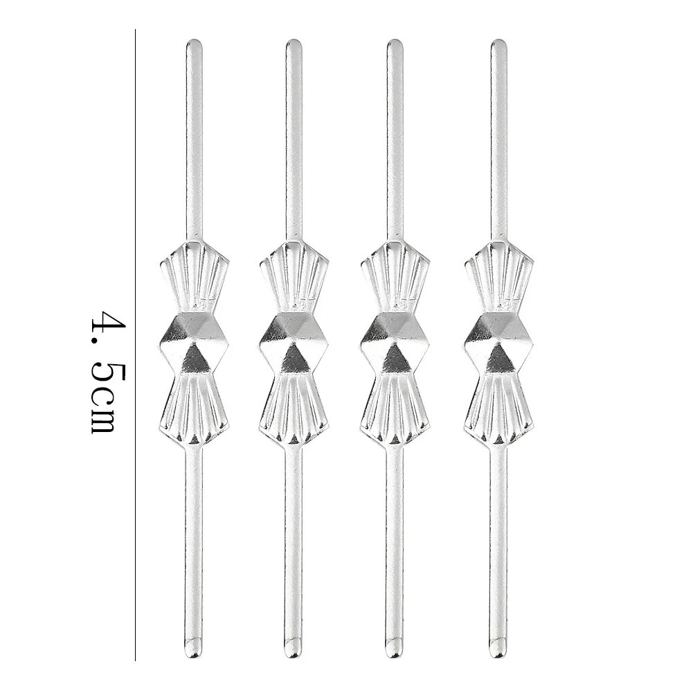 Металлические зажимы для люстр 33/45 мм, 100 шт. 45mm Silver