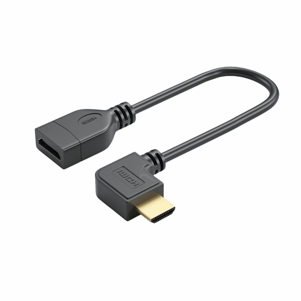 HDMI-удлинитель для 4K, левый тип - ПВХ 30 Гц