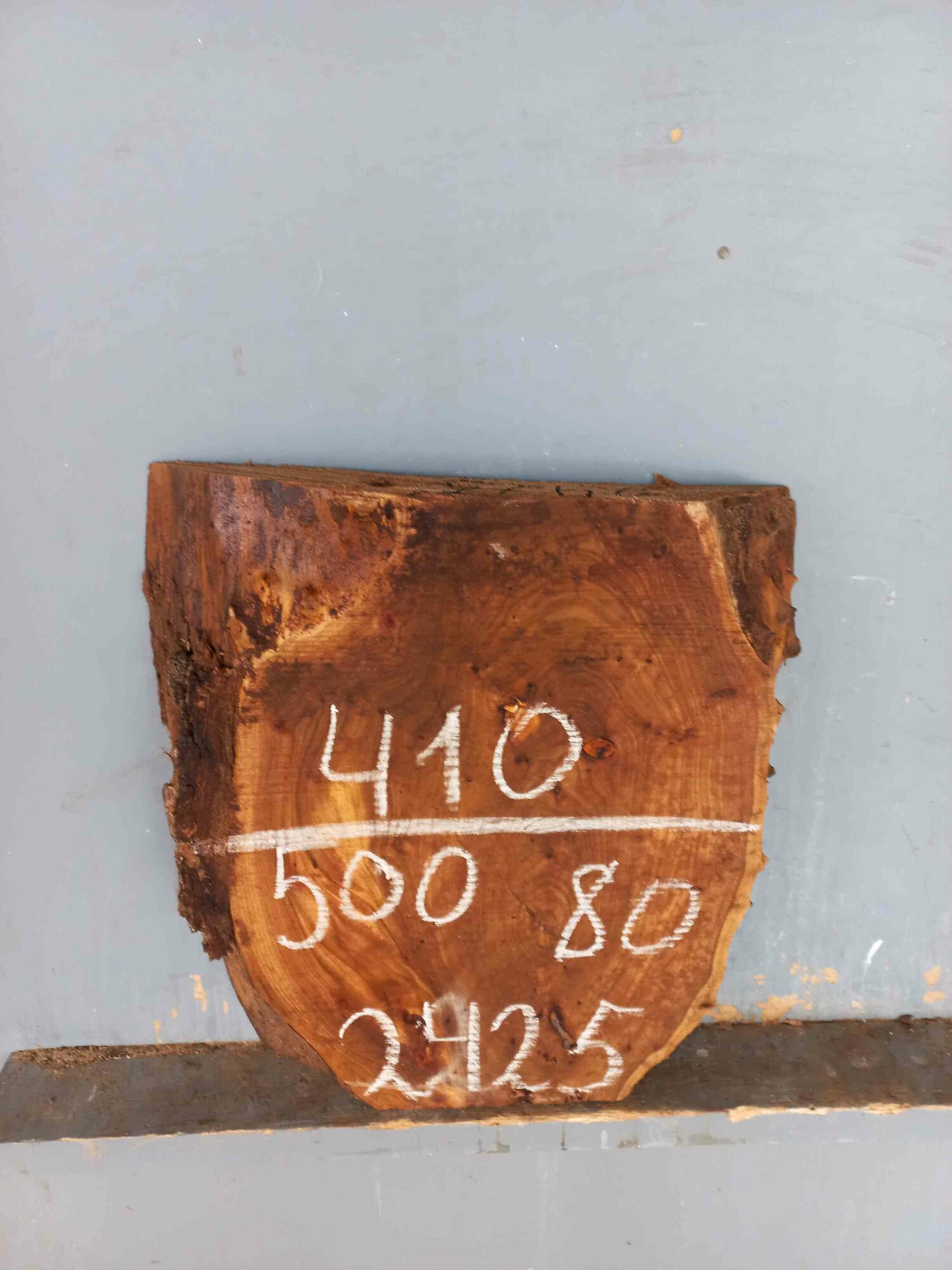 Слэб натурального дерева дерева Карагач №2425, 8*41*50 см, ДОКЛЕС