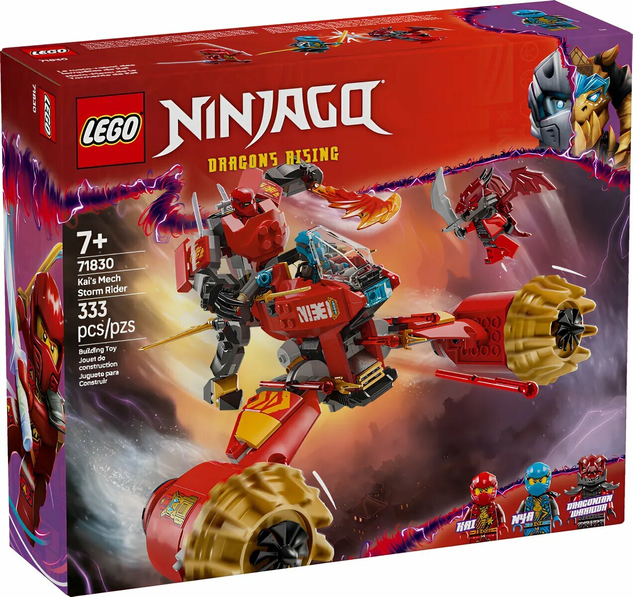 Конструктор LEGO Ninjago 71830 Боевой робот Кая «Всадник бури»