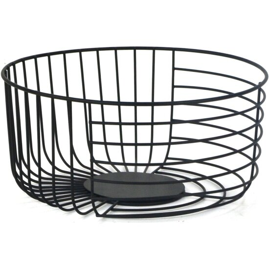 Корзина Handy Home для фруктов, 26х26х12 см, матовый черный (LB-16 BL)