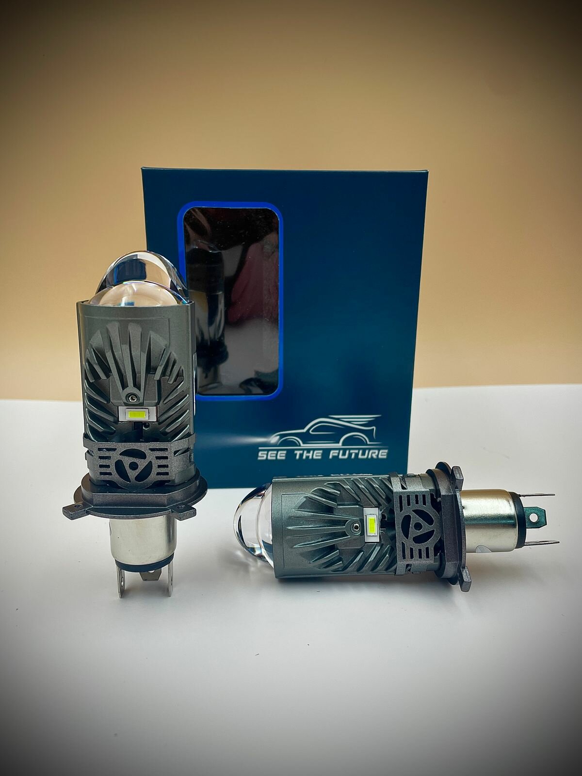 Мини линзы H4 Double Led 6500к для ВАЗ 2113 2114 2115